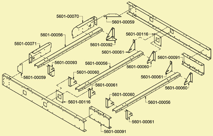 SQ0820 Base Frame Leg Kit